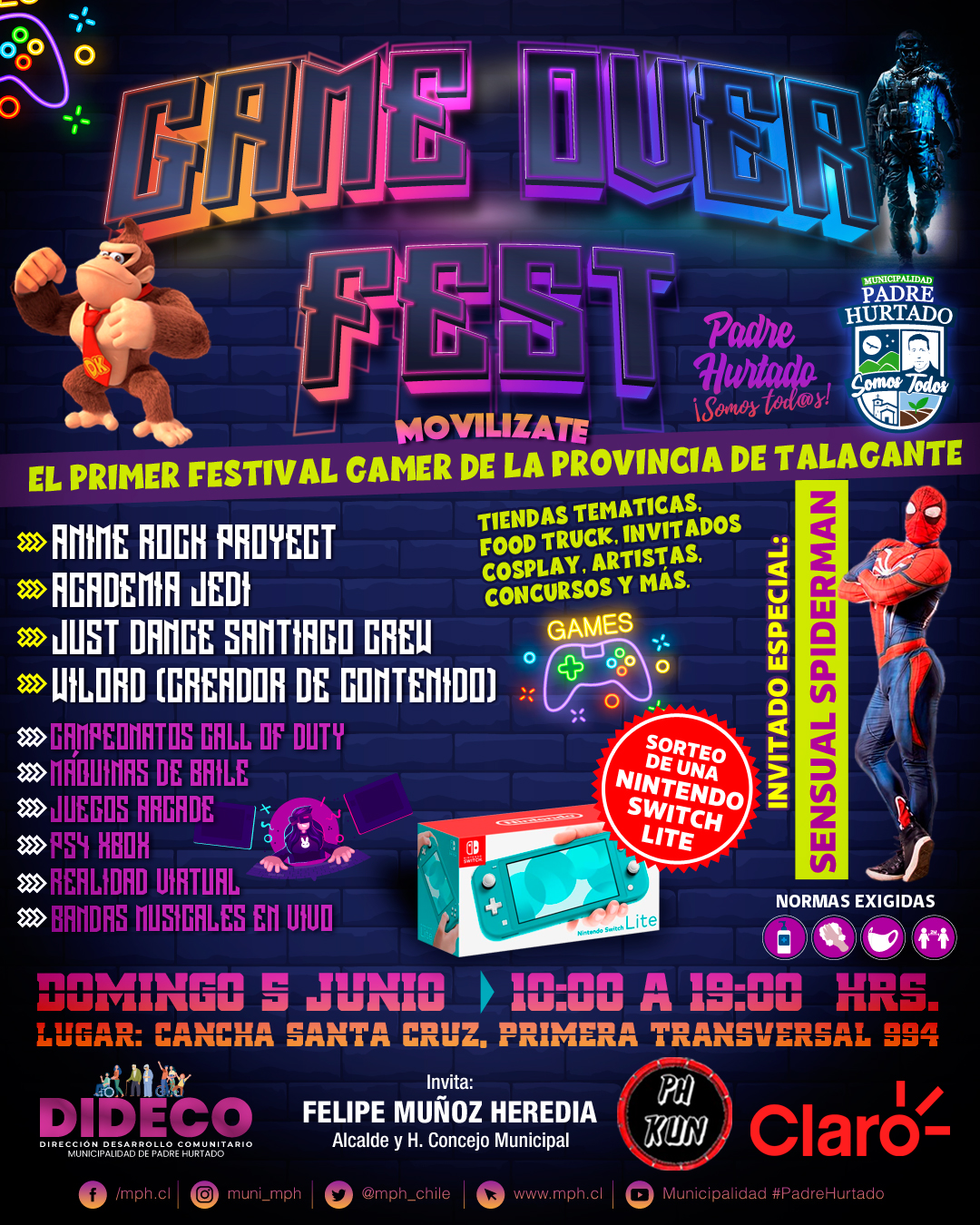 GAME OVER FEST : EL PRIMER FESTIVAL GAMER DE LA PROVINCIA DE TALAGANTE